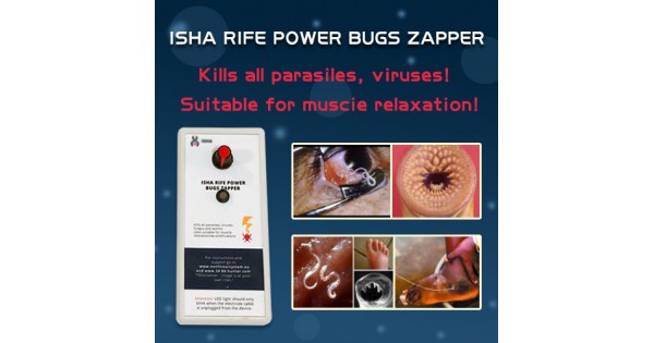ISHA RIFE Adjustable power bugs zapper killer of parasites and worms
